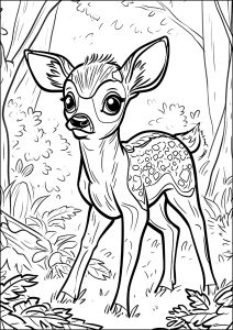 fawn coloring pages