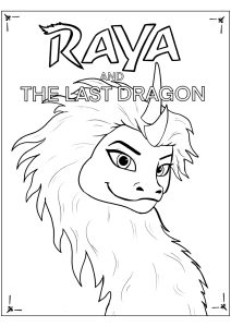 Raya and Chef Benja - Raya and the Last Dragon Coloring Pages for Kids