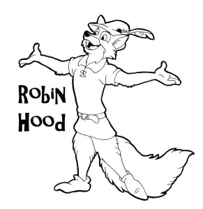 All Robin Hood characters - Robin Hood Coloring Pages