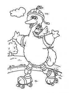 free sesame street christmas coloring pages