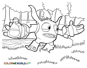 coloriage skylanders thump back coloring pages