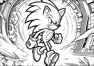 Sonic and Tails - Sonic Coloring Pages