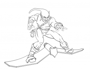 spiderman green gobin coloring pages
