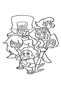 steven universe pearl coloring pages