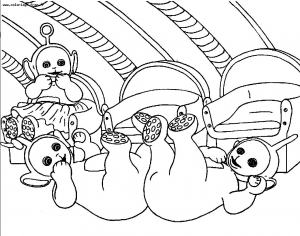teletubies coloring pages