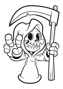 the grim reaper coloring pages