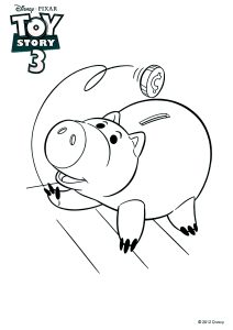 Lotso, the evil pink bear from Toy Story - 3 - Toy Story 3 Coloring Pages