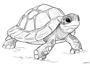 turtle outline coloring pages