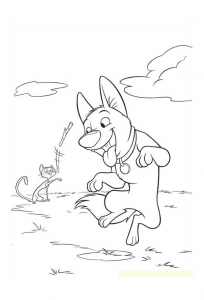 Free Volt drawing to print and color - Volt Kids Coloring Pages