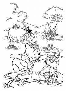 winnie the pooh coloring pages bumblebee