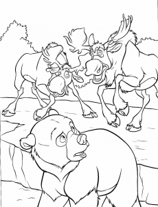 Stampa gratuitamente il disegno da colorare di Koda, Fratello Orso ...