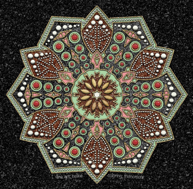 Mandala Anti stress "dentelles" - Mandalas avec Motifs géométriques ...