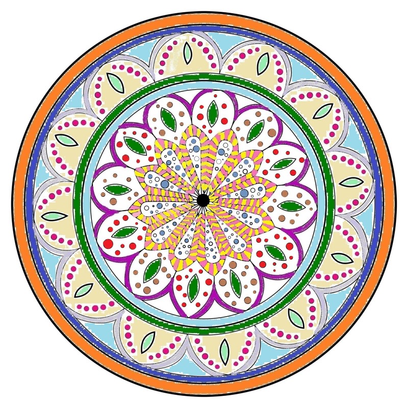 Mandala magique et complexe - Mandalas difficiles (pour adultes) - 100% ...